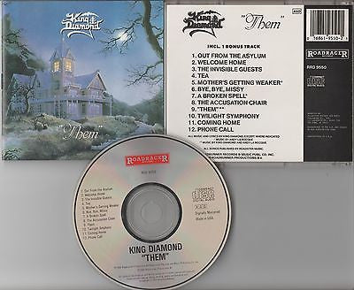 King Diamond CD, Them, 1st Press 1988 Roadrunner, RRD 9550, Mercyful F ...