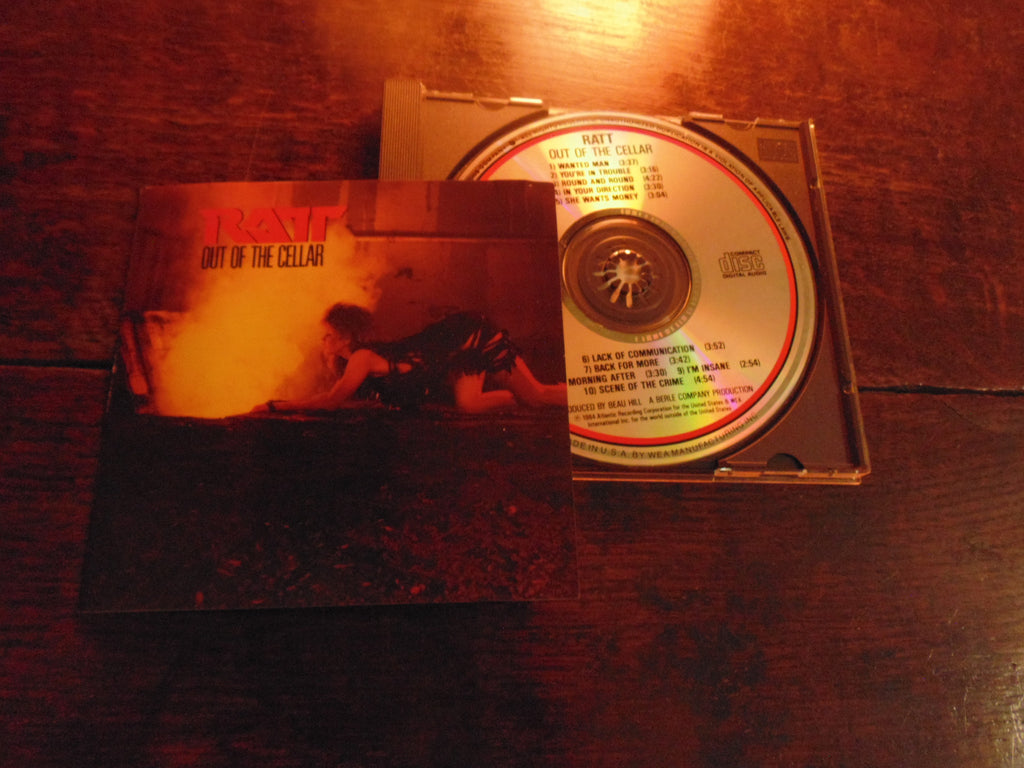 Ratt CD, Out of the Cellar, Early Pressing, Stephen Pearcy – Fibits